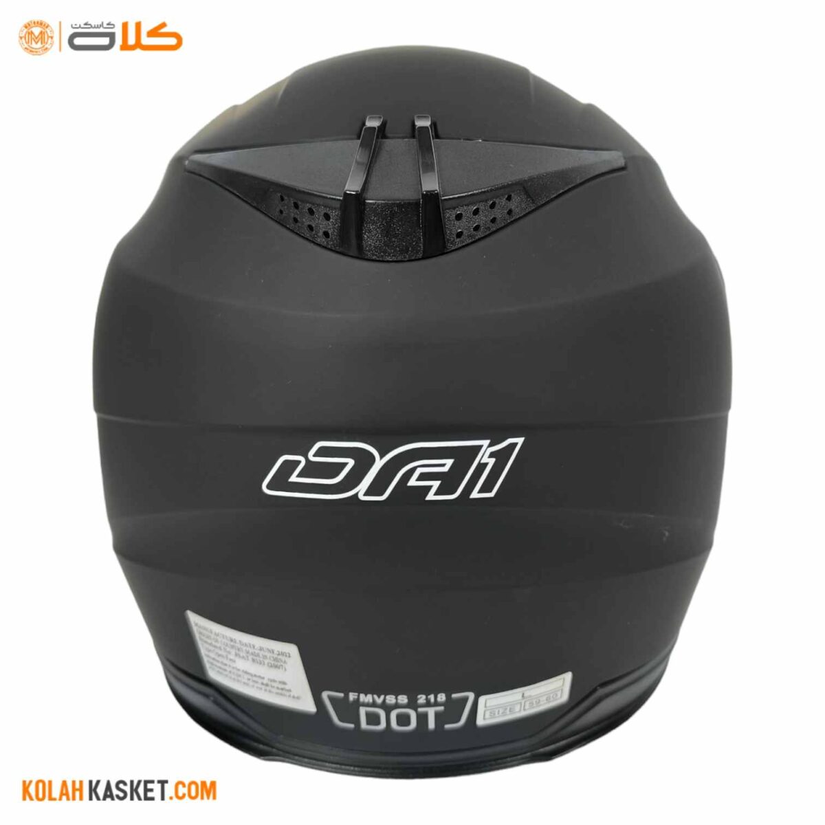 کلاه کاسکت بدون فک عینک دار مشکی DA1 | مدل 403 M BLK