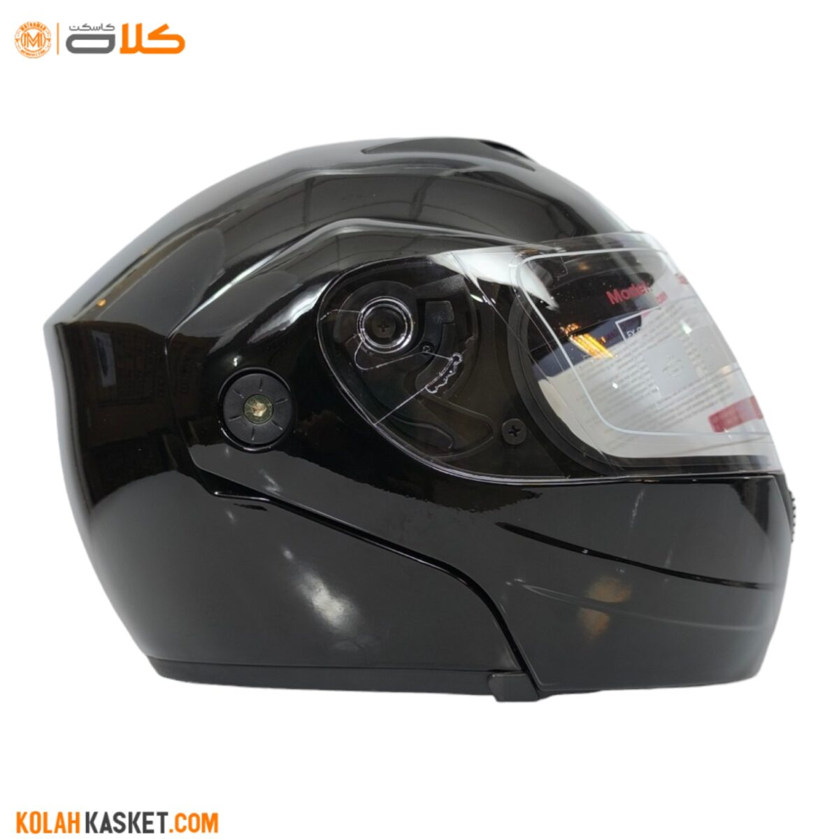 کلاه فک متحرک مشکی DA1 | مدل 102 Shiny - خرید کلاه کاسکت