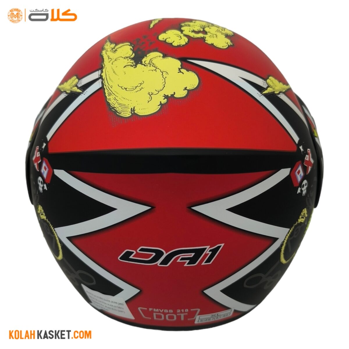 کلاه کاسکت فک متحرک عینک دار DA1 | مدل 102 Cloud