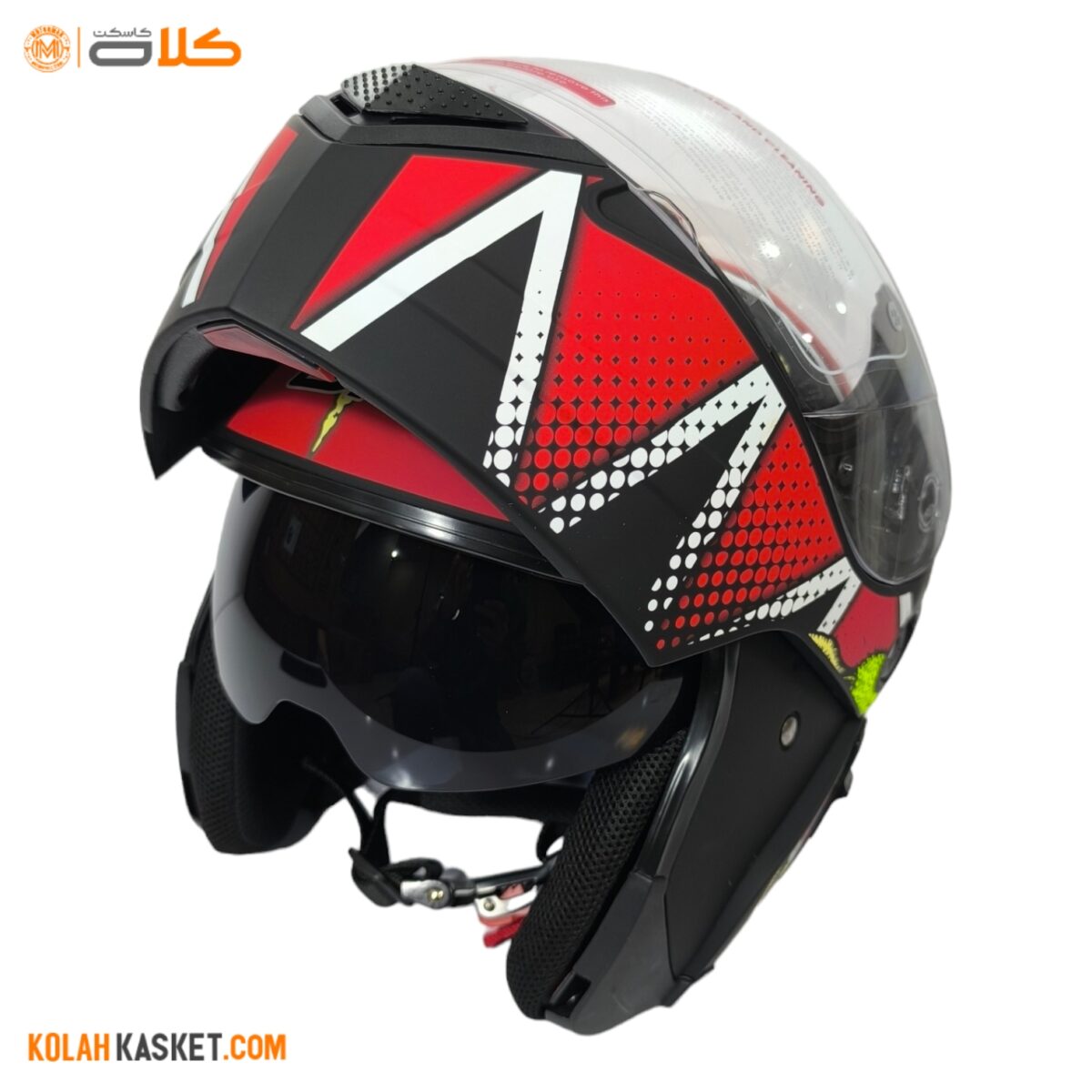 کلاه کاسکت فک متحرک عینک دار DA1 | مدل 102 Cloud