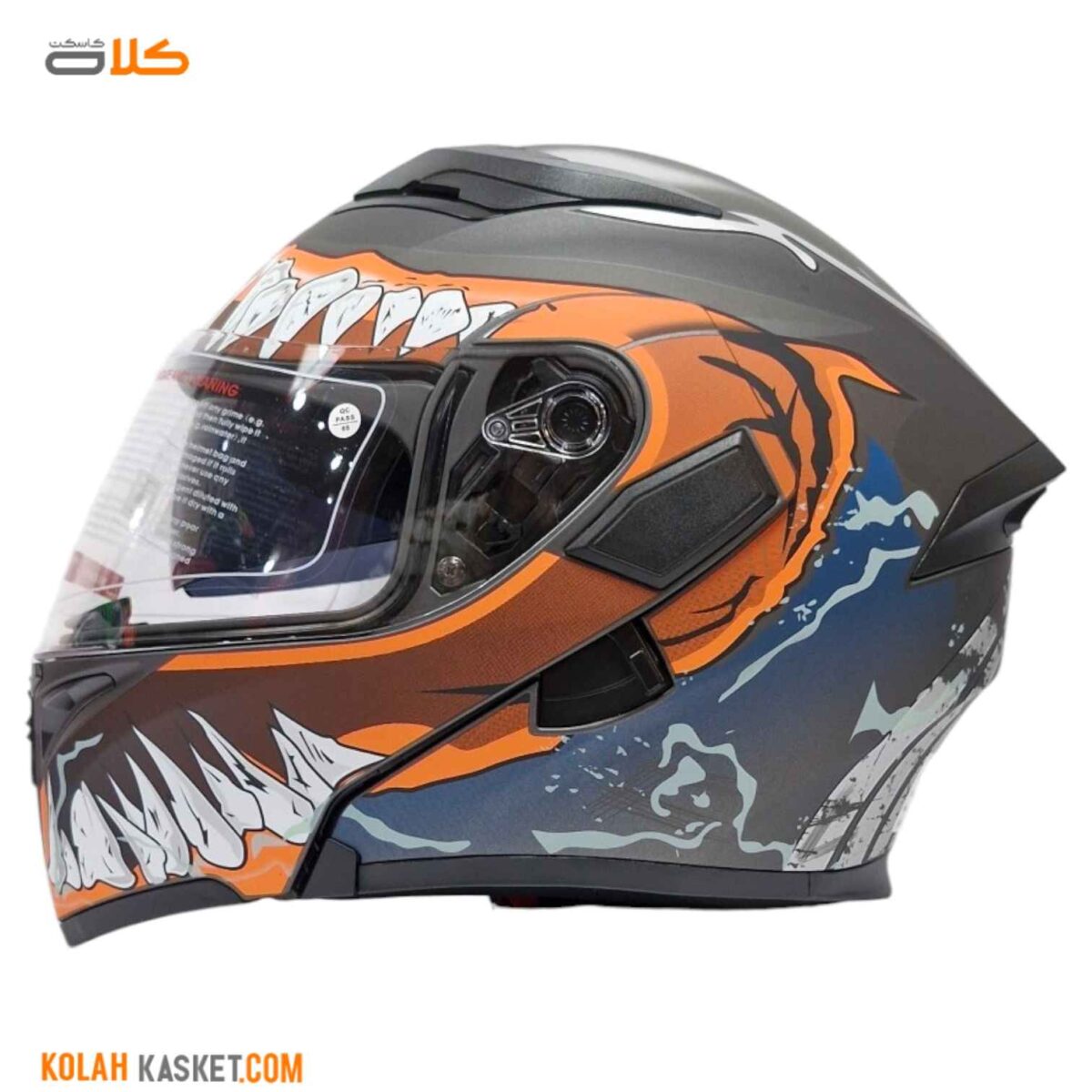 کلاه کاسکت فک متحرک DA1 مدل 102 ORG VENOM